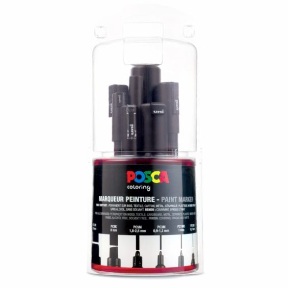 Poscaset - 7 penner - 509 NOK - Posca-penner - Skapemer.no