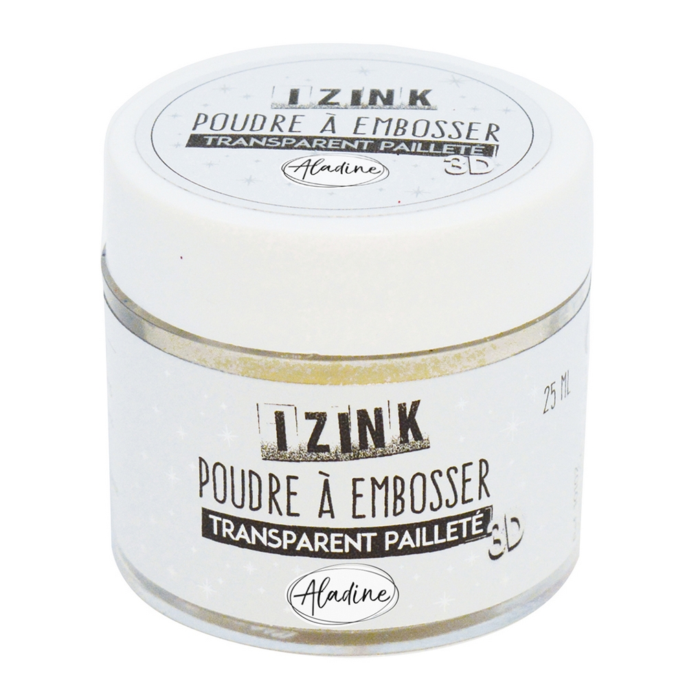 Embossing Powder Izink med paljetter 25 ml - Gjennomsiktig - 129 NOK ...