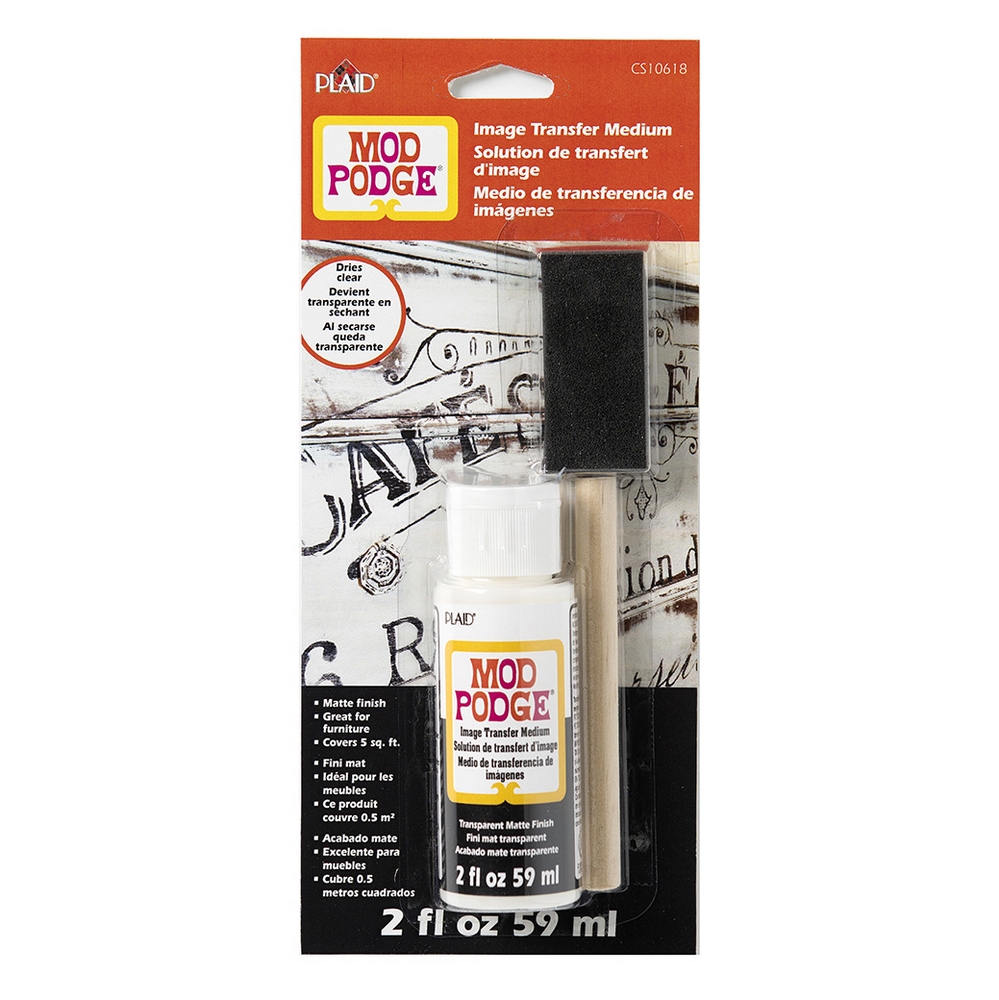 Mod Podge Image Transfer and Brush 59 ml - klar - 289 NOK - Mod Podge ...